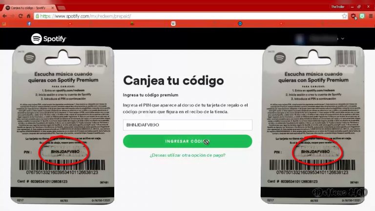 Cómo y dónde canjear las tarjetas de spotify premium