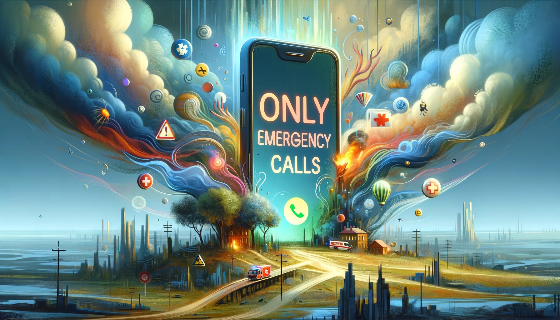 Porque mi teléfono dice "solo llamadas de emergencia"
